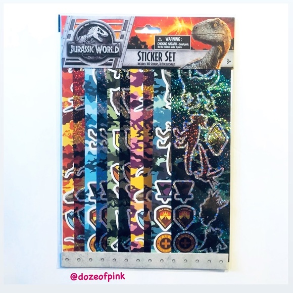 Universal | Toys | Jurassic World 0 Stickers 10 Sheets Set | Poshmark